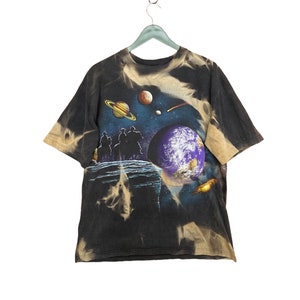 Vintage 90s Habitat planet & Solar System AOP - Etsy