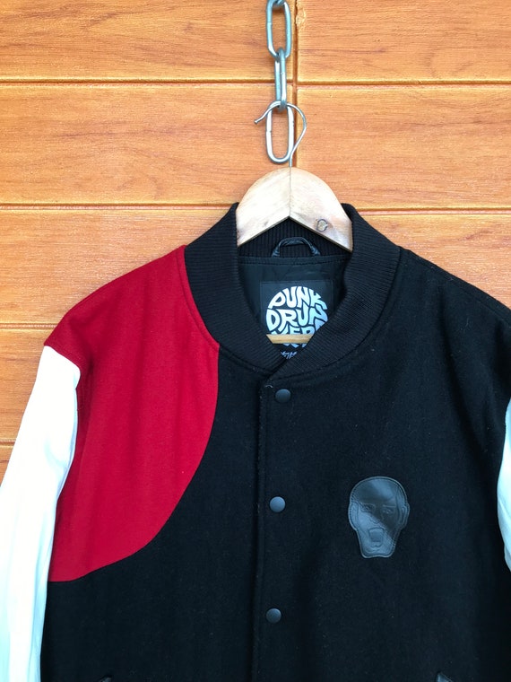 Vintage Punk Drunkers Varsity Jacket / Nice Design / … - Gem