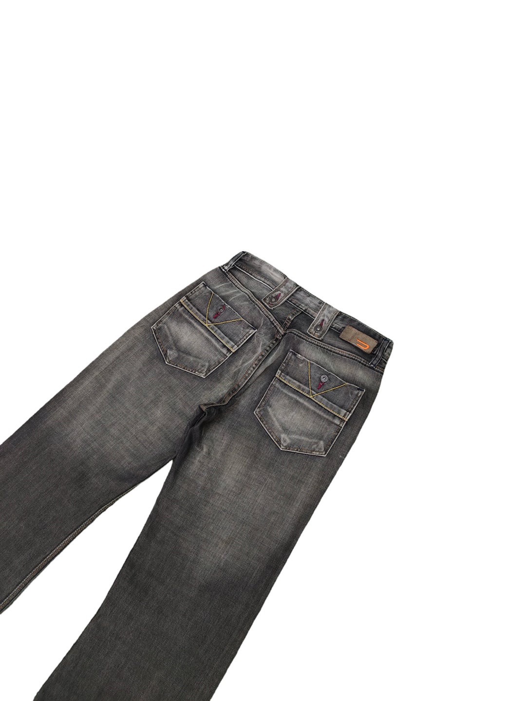 Diesel Stone Wash Wide Leg Jeans - Y2K Loose Denim (w31x31.5) - Etsy