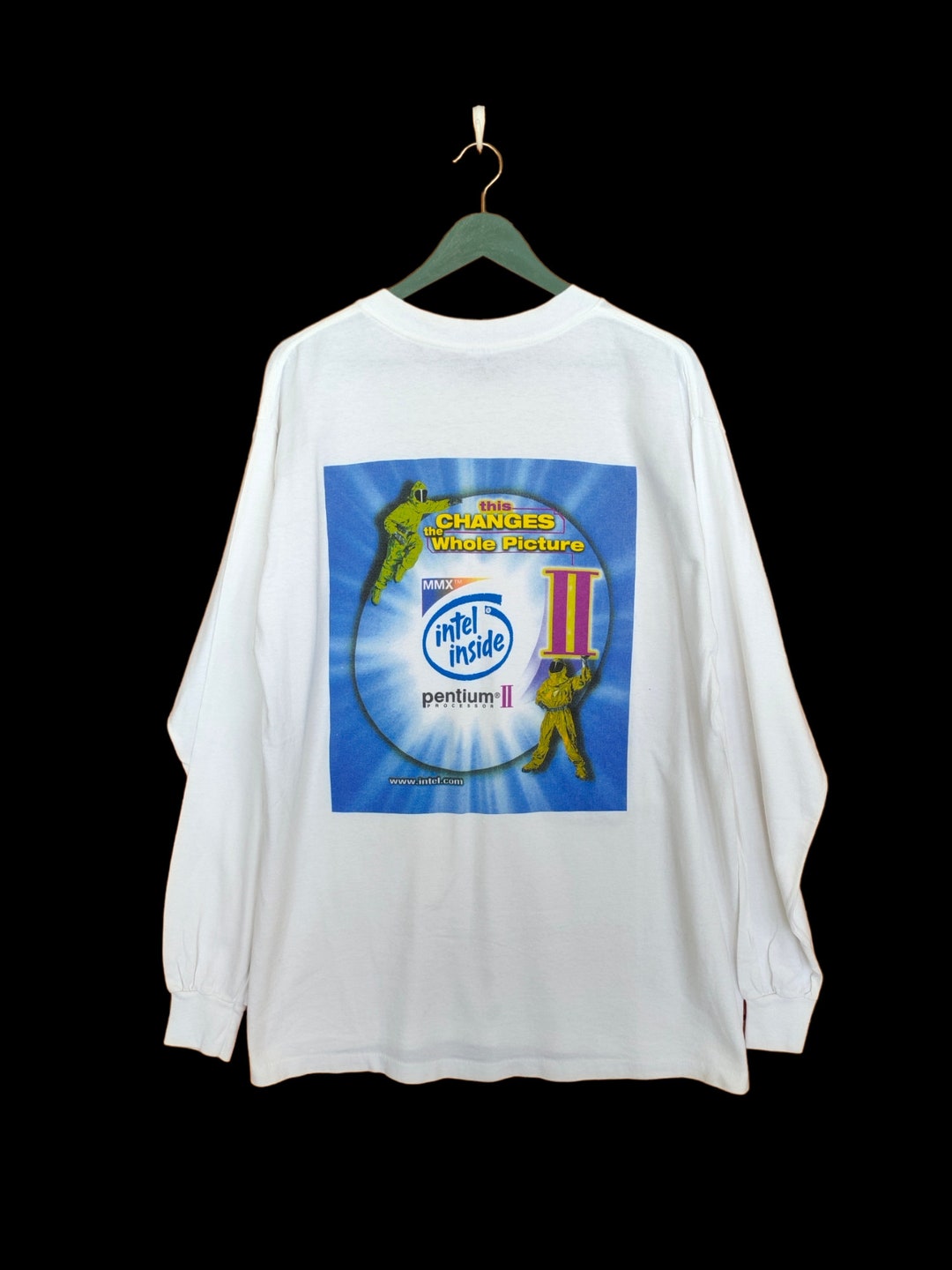 Vintage 90s Intel Inside Pentium II Processor 1997 Longsleeve T-shirt ...