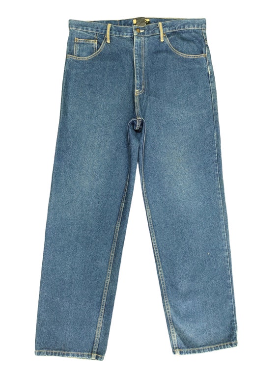 W38x32.5 Vintage Baggy Jeans Pnb Nation Clothing Wide… - Gem