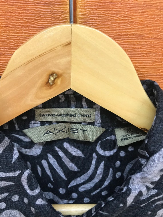 Vintage Japanese Hawaiian AXIST Linen Shirt / Aloha W… - Gem