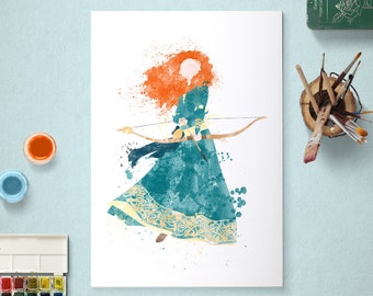 Brave Merida Poster - Etsy