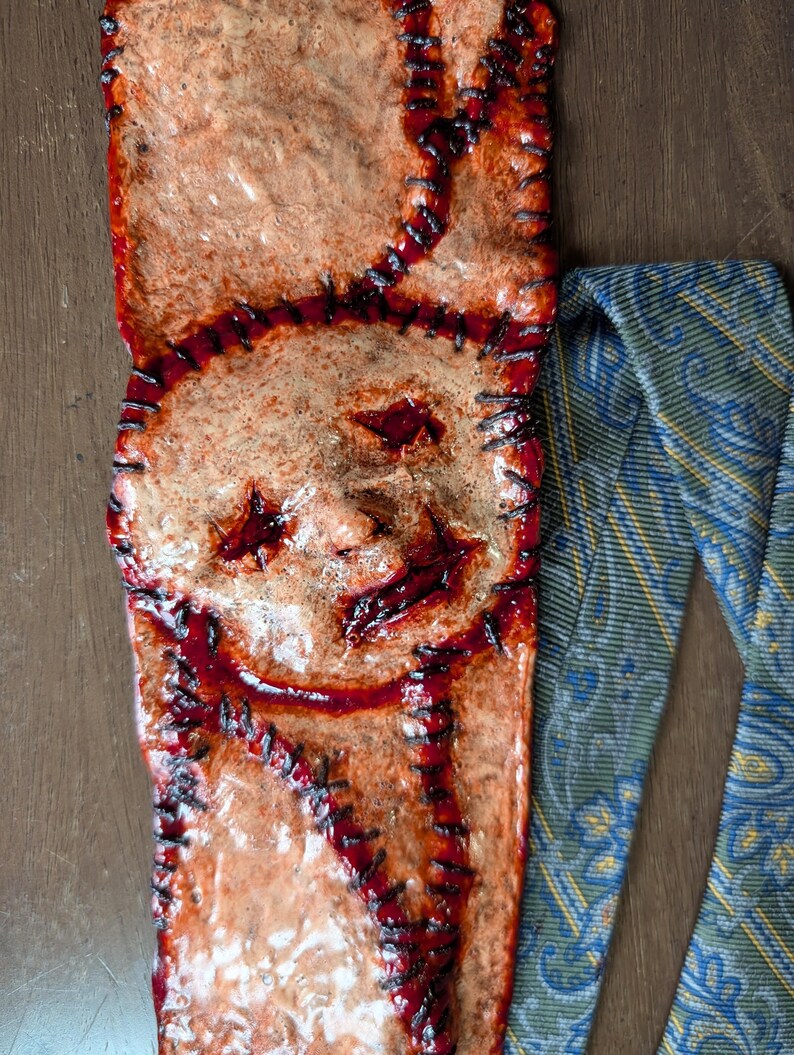 Leatherface Ed Gein Style Latex Skin Tie - Horror Costume - Etsy