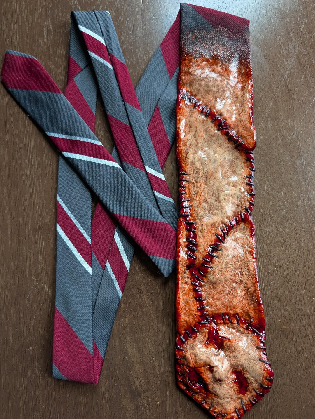 Leatherface Hand-stitched Ed Gein Latex Skin Ties Bloody Skin Art ...
