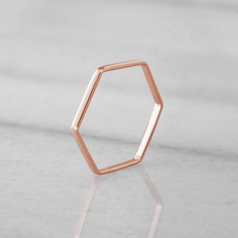 Hexagon Ring - Etsy