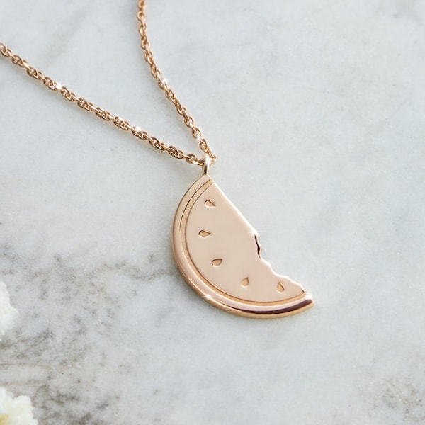 Watermelon Necklace - Etsy