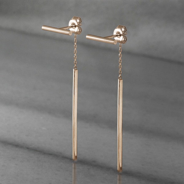 Gold Chain Earrings - Etsy