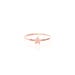Tiny Gold Star Ring, White Solid Gold Band, 9K 14K 18K Gold Ring ...
