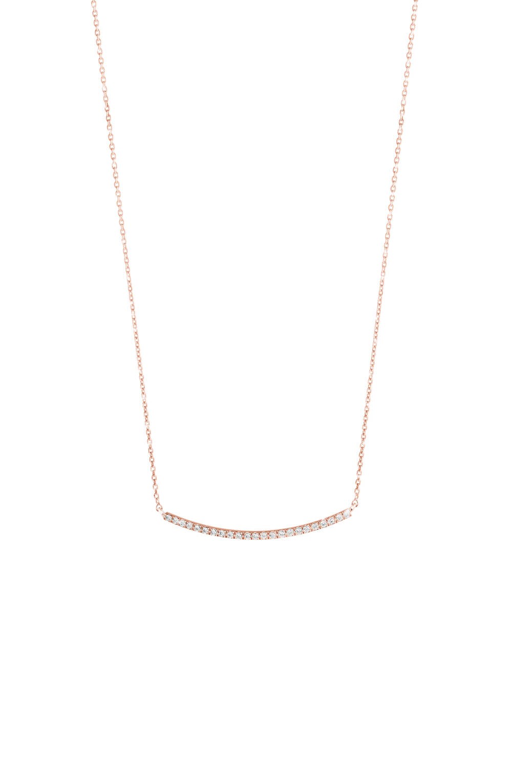 Diamond Gold Bar, 9K 14K 18K Yellow Gold Necklace, Diamond Necklace ...
