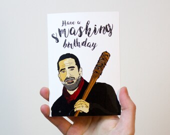 Walking Dead Birthday Card | Etsy