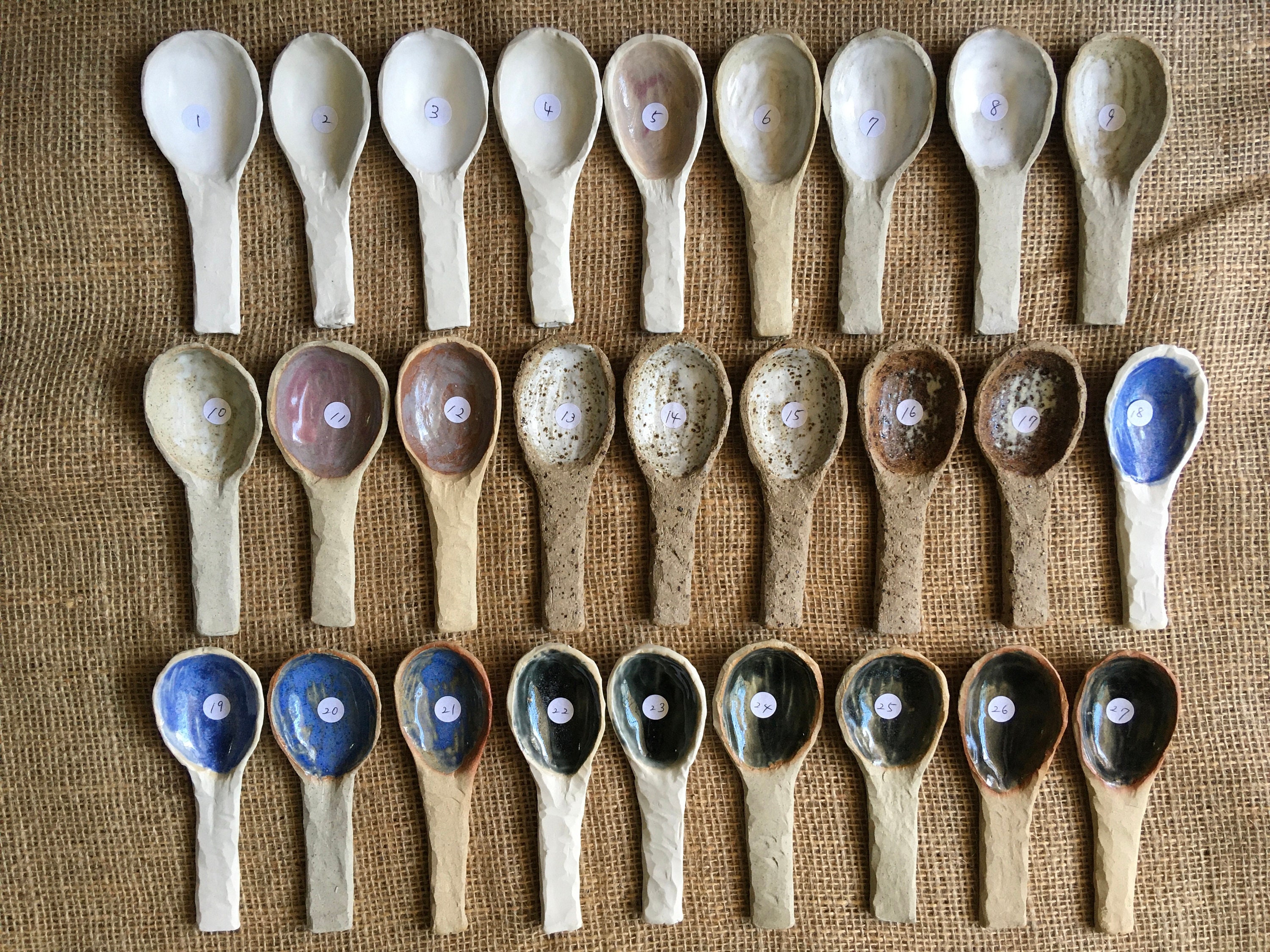 Handmade Ceramic Soup Spoon 13cm Kitchen & Dining Serving Utensils etna ...