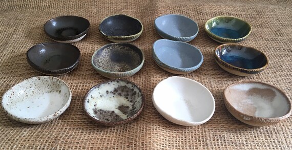 Ceramic Spice Bowl 7cm Ring Dish Pinch Pot Trinket Tray - Etsy