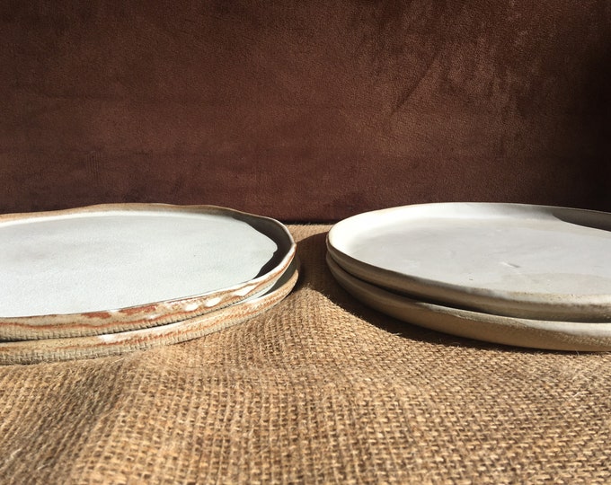 Rustic Ceramic Plate 26-28cm - Etsy