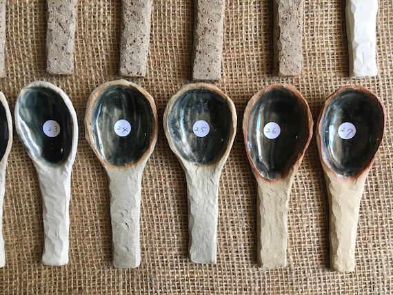 Handmade Ceramic Soup Spoon 13cm Kitchen & Dining Serving Utensils etna ...