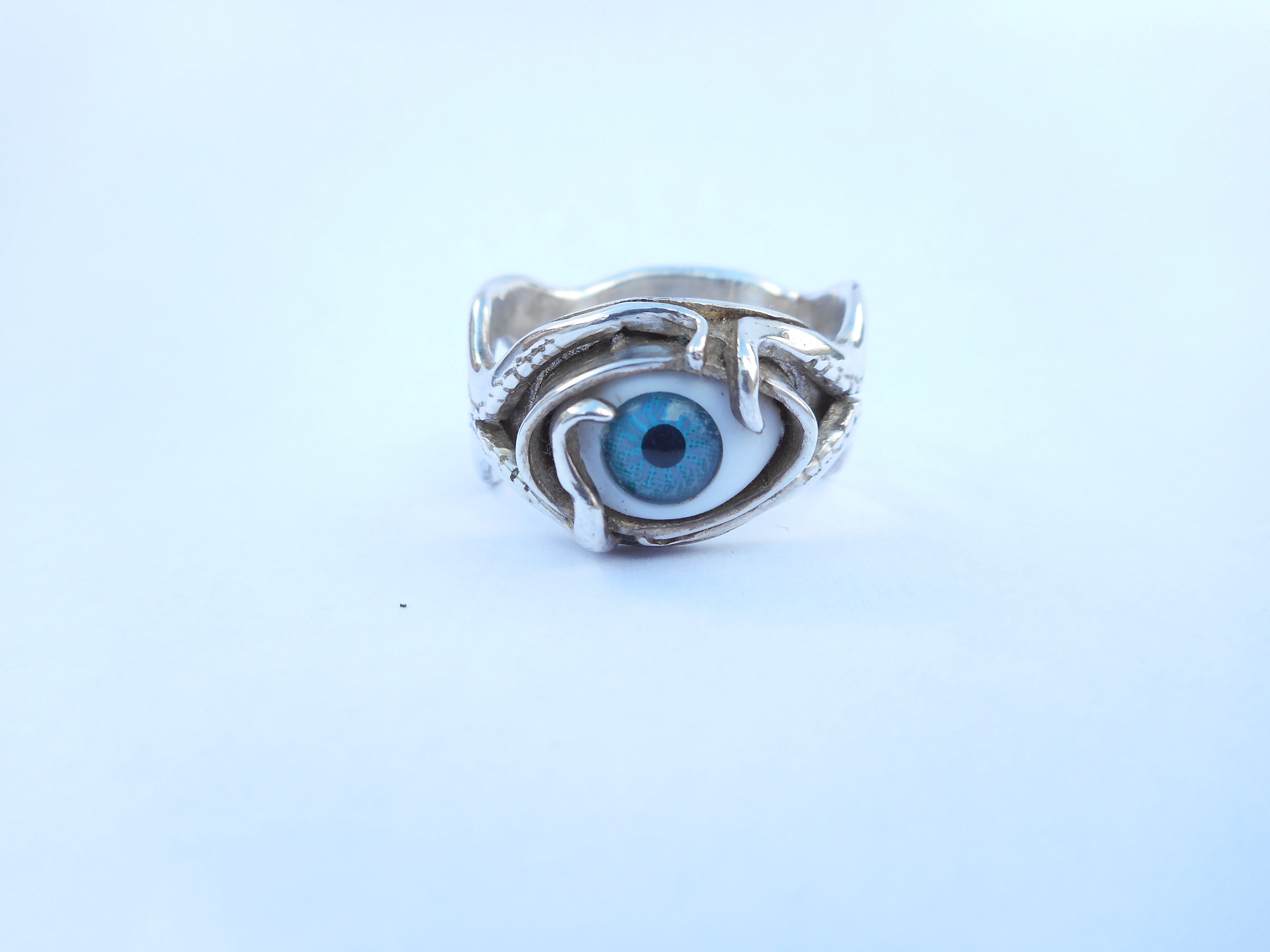 Eye Tentacle Ring Sterling Silver Octopus Steampunk Bizarre Kthulu - Etsy