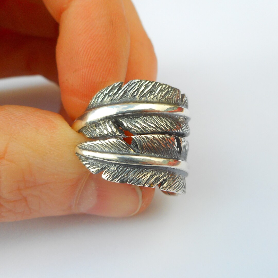 Feather Wrap Ring - Etsy