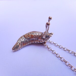925 Silver Slug Pendant - Etsy