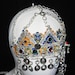 Berber Headdress , "taounza" Berber Head Ornament Plated Silver, Enamel ...