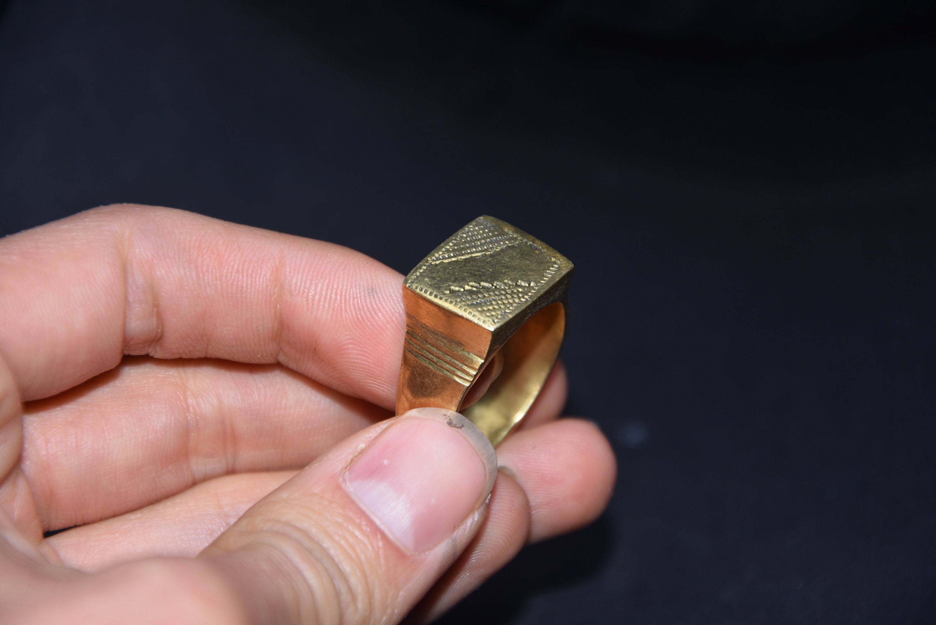 Tuareg Hard Ring Copper , Brass Ring Handmade