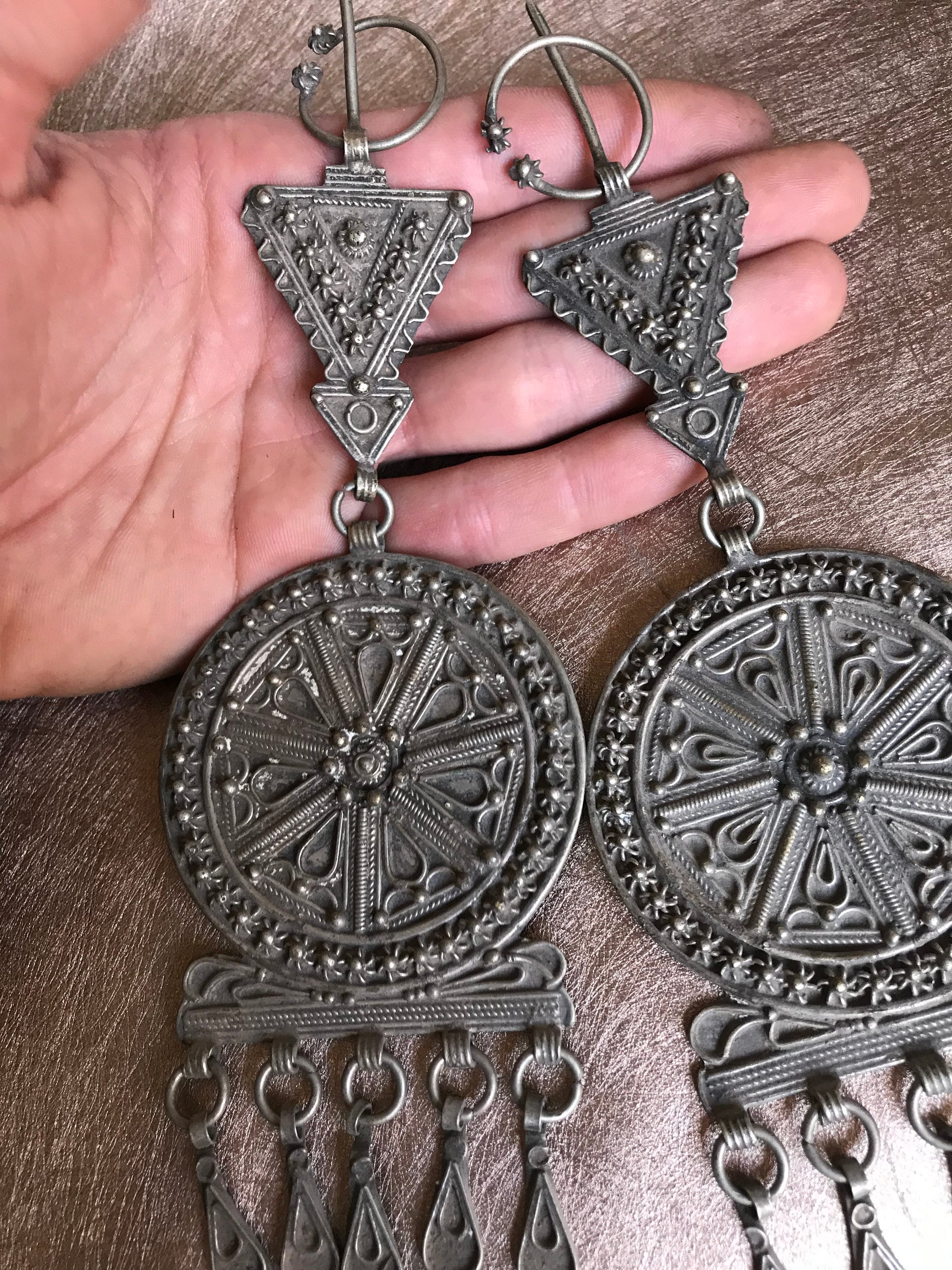 bijoux marocain ancienne fibule argent marocain,paire de bijoux berbère ...