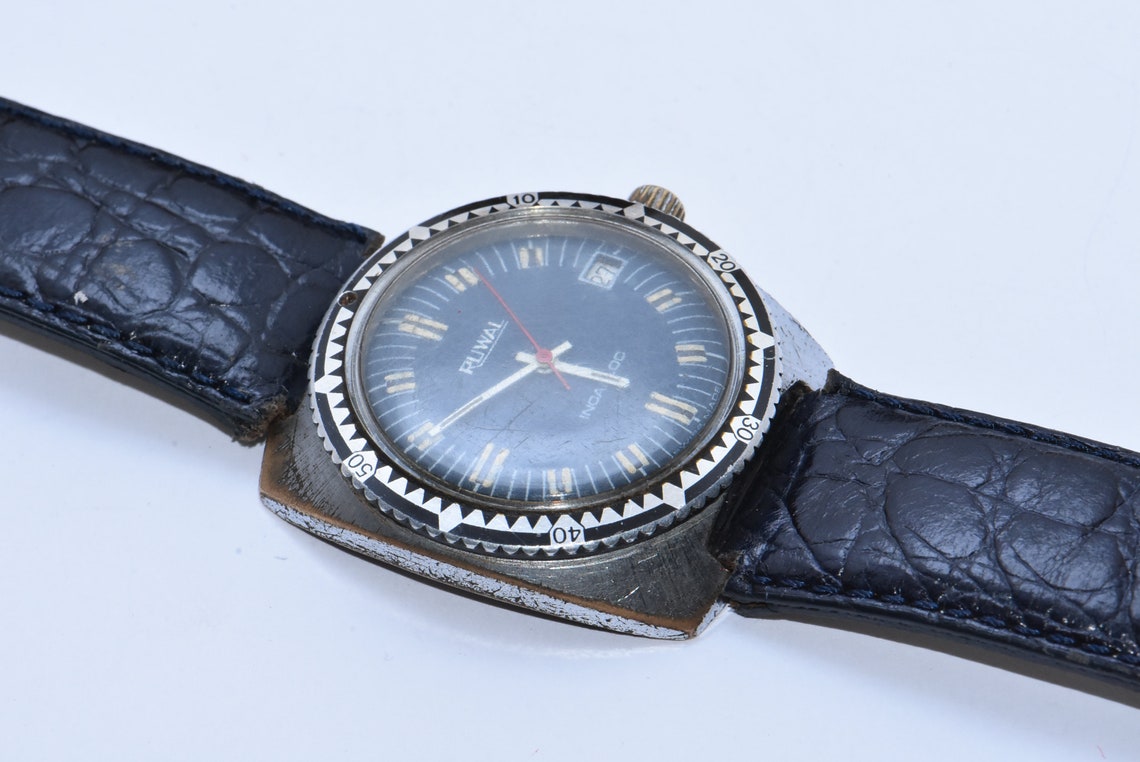 RUWAL Vintage Swiss Manual Winding Watch Aquaproof 50 Meters Cal AS ...