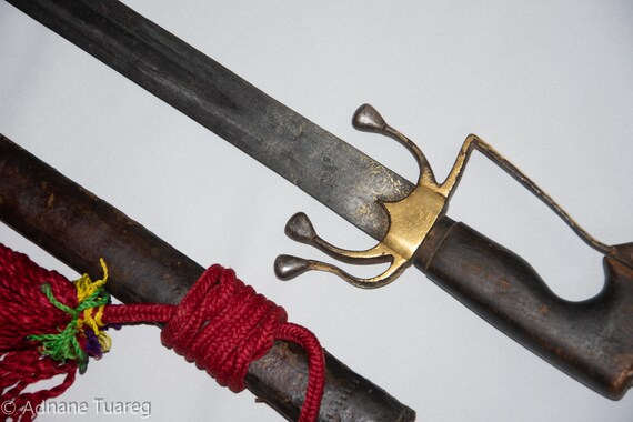 Nimcha Sword An Early 20th Century North African Algerian / Moroccan