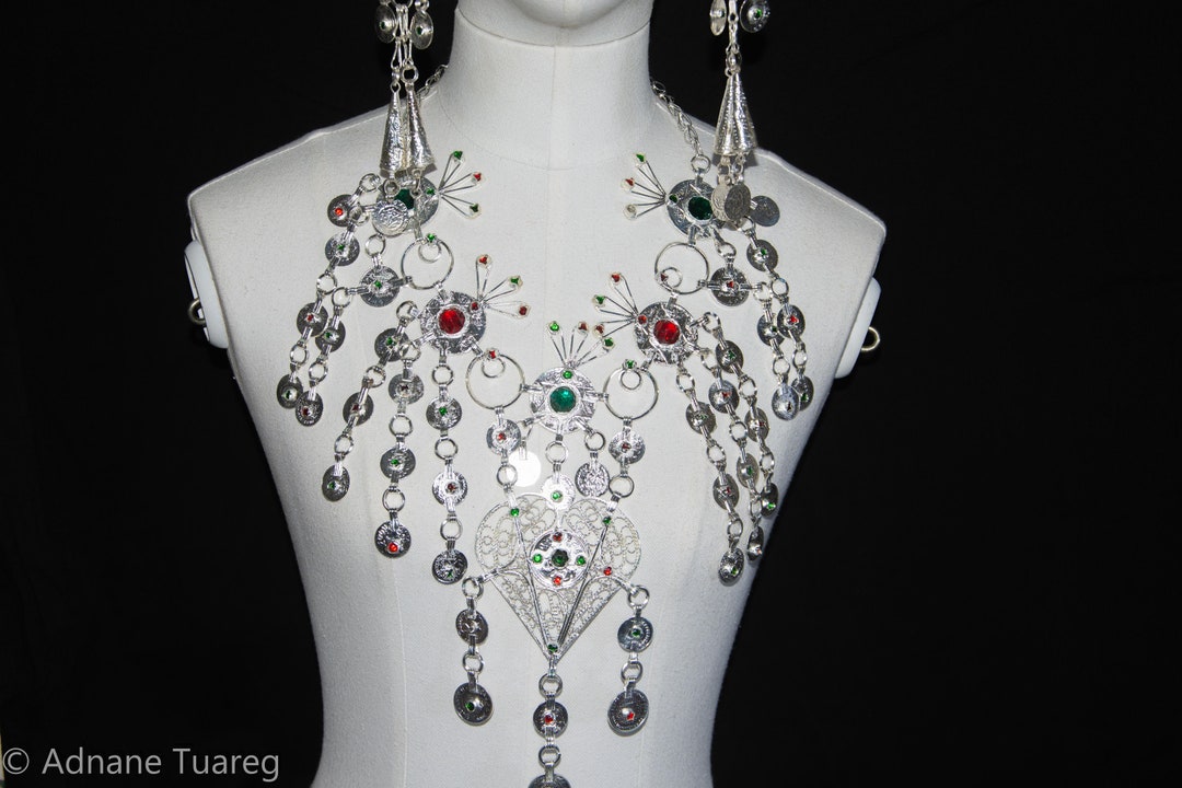 Berber Necklace AHLAB Souss Necklace Tiznit Silver - Etsy