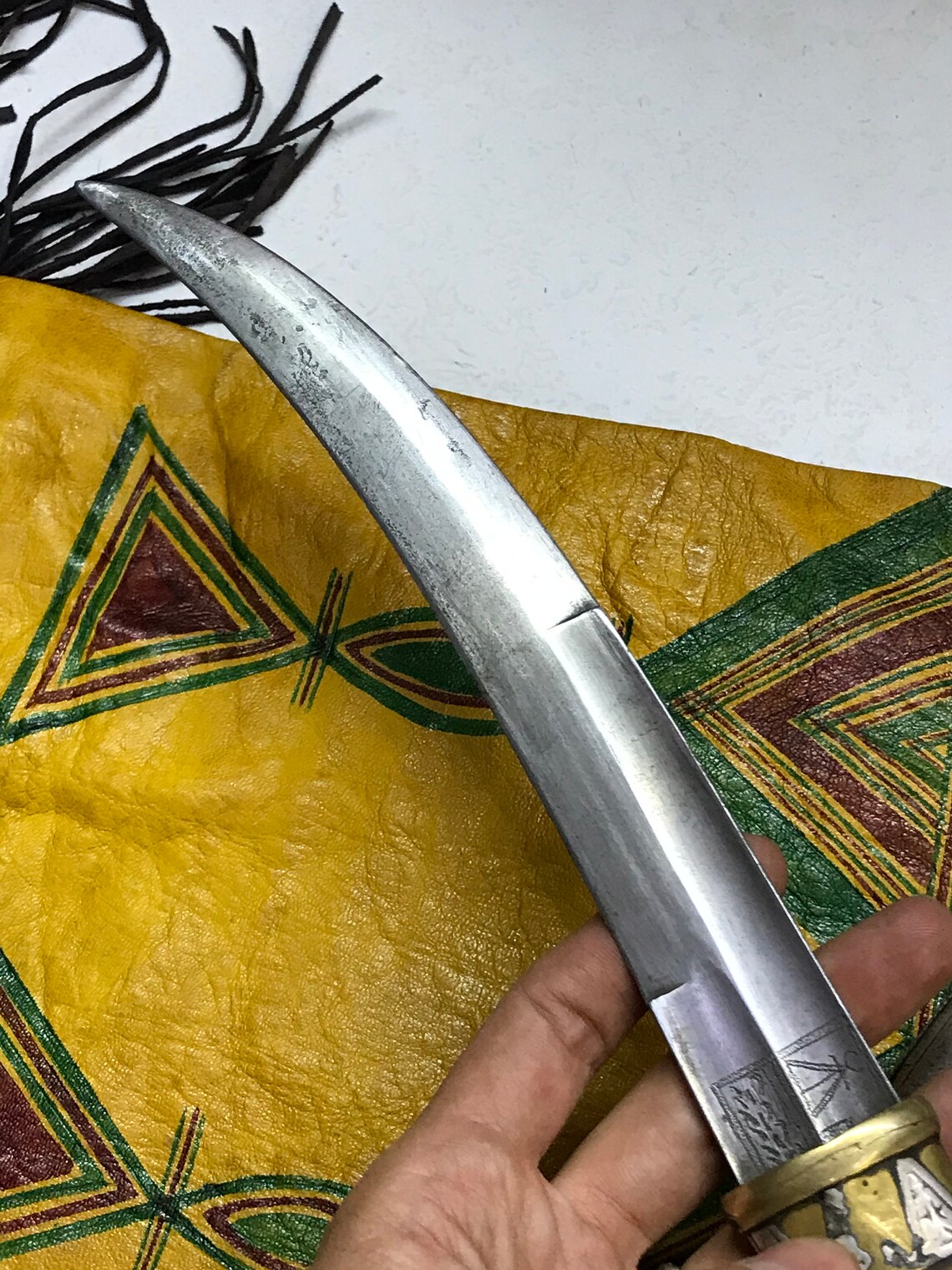 Moroccan Handmade Arabic Dagger Knife BERBER With Silk Belt - Etsy