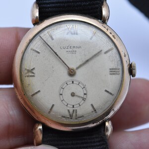 Luzerna Watch Swiss 1950s , Rare Swiss Watch Luzerna Montre - Etsy
