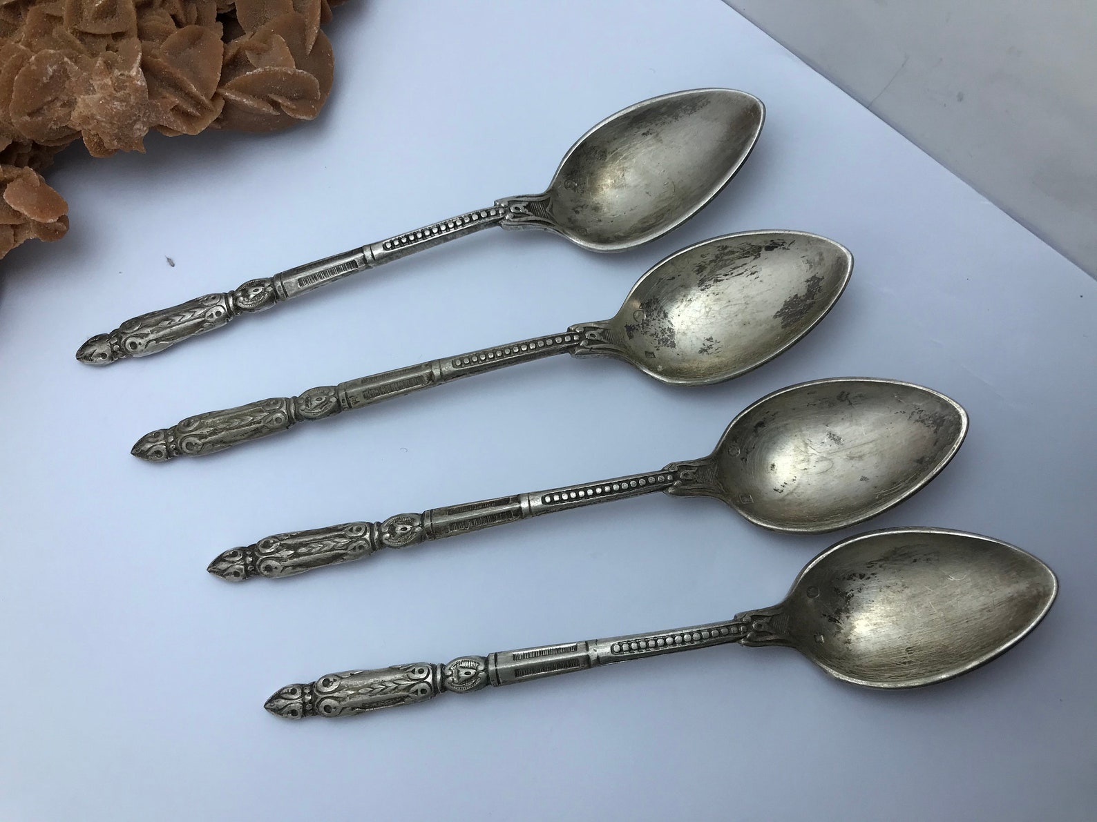 Old Spoon Silver Lots of 4 Silver Moroccan Spoon Afican | Etsy