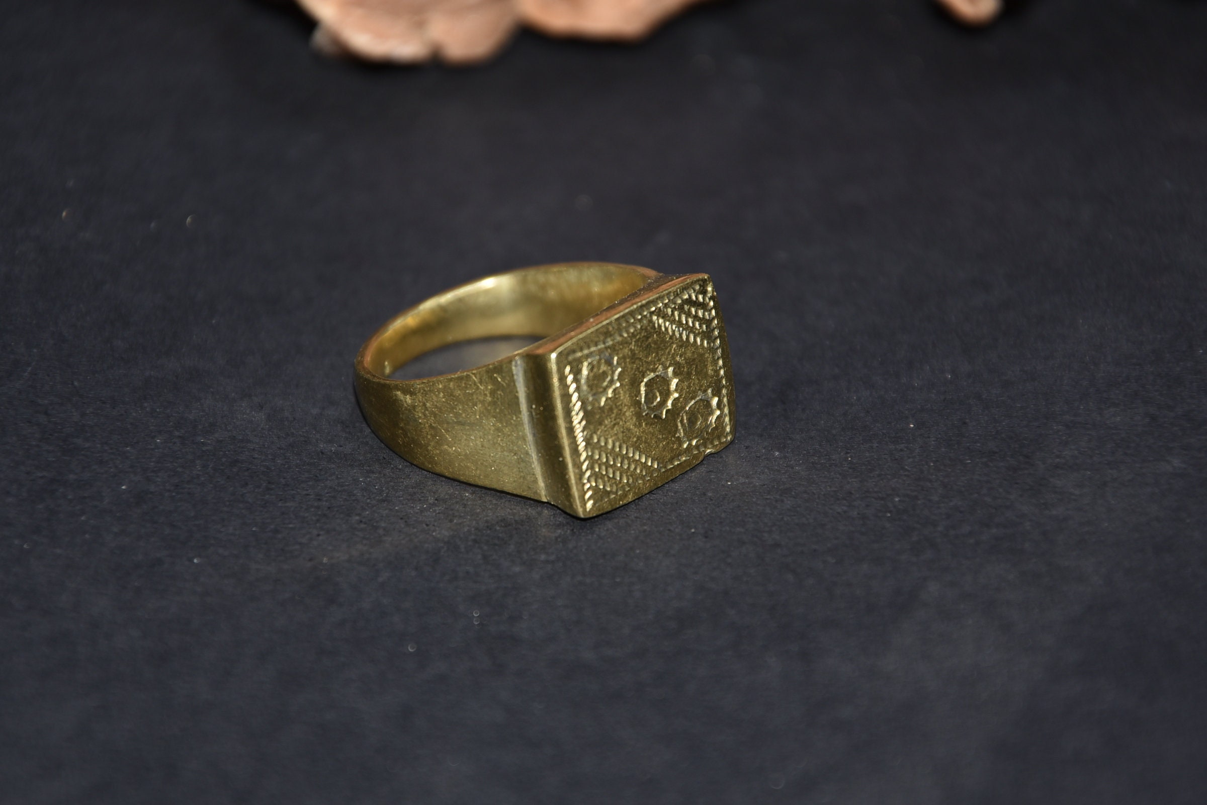 Tuareg Hard Ring Copper , Brass Ring Handmade