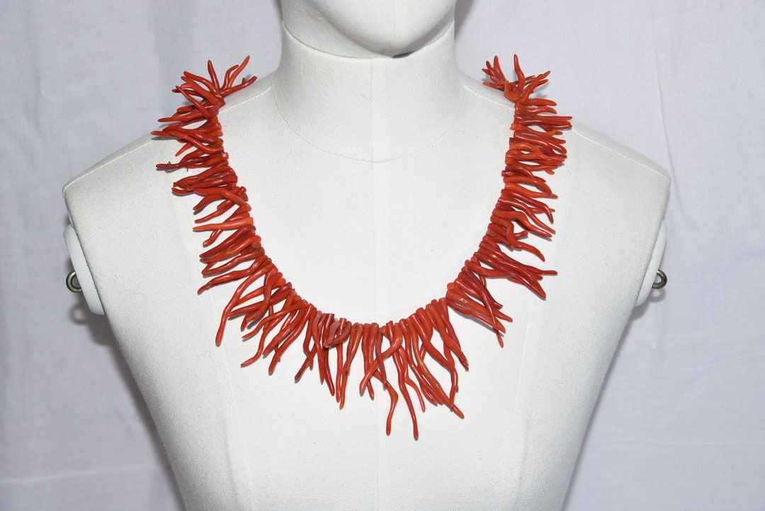 Collier De Corail Rouge Marocain Asila Corail , Necklace Corail Red ...