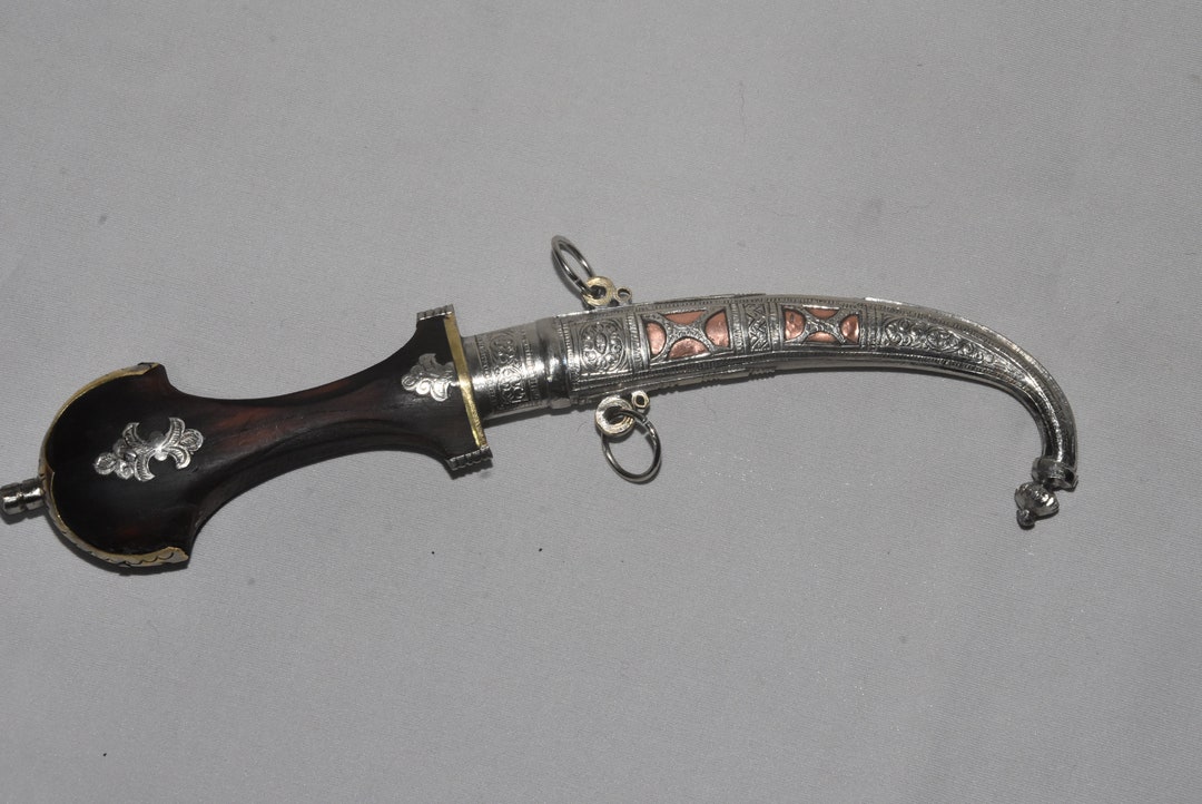 Handmade Berber Amazigh Khanjar Dagger Silver Vintage Knife Dagger From ...