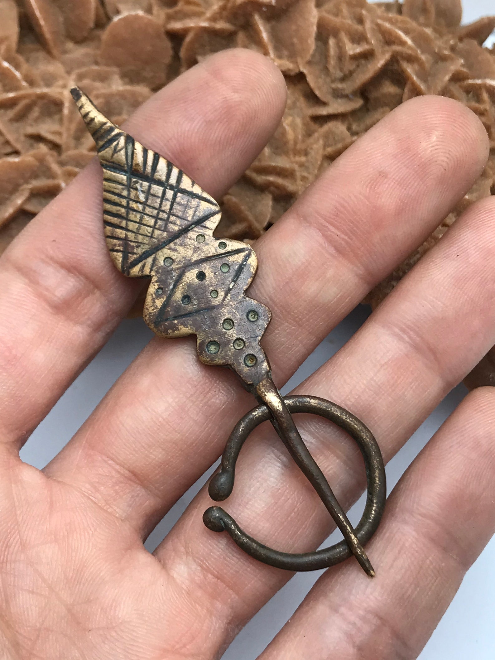 Old Ethnic Brass Cuivre Fibula, Antique Berber Fibula - Etsy