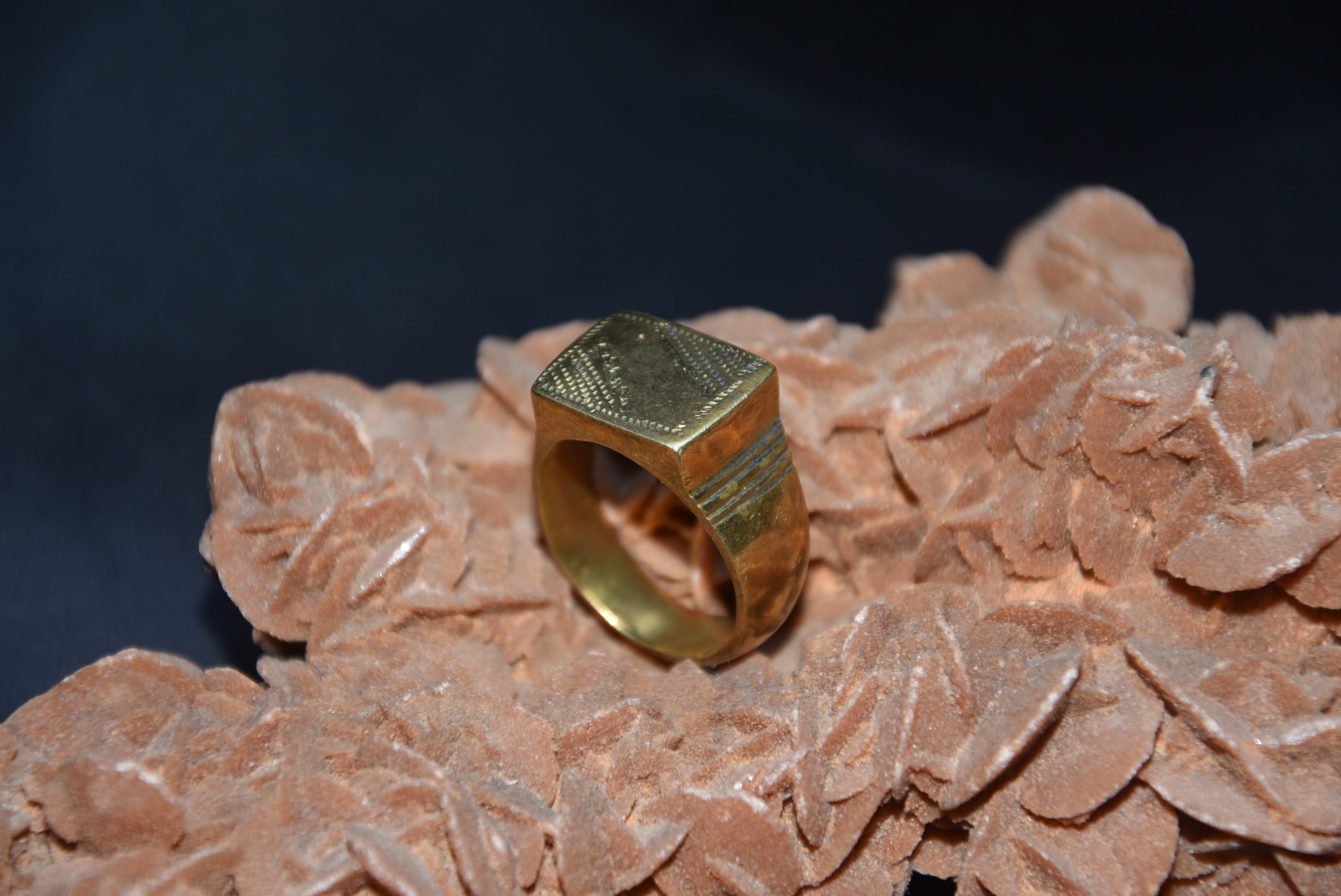 Tuareg Hard Ring Copper , Brass Ring Handmade