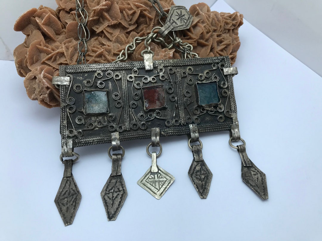 Berber Head Ornament, Morocco Silver 1930s, Rere Ethnic Berber Jewelry ...