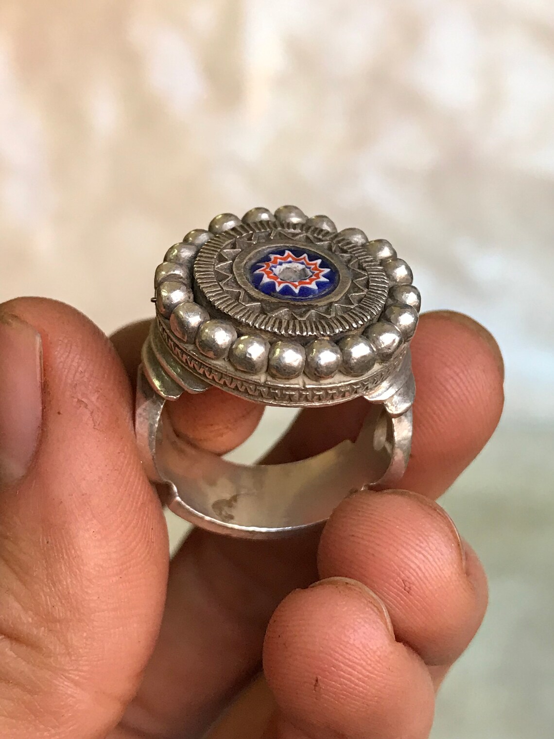 Cru Artisan Touareg bague en argent bijoux berbère marocain - Etsy France