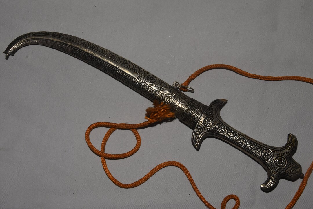 Old Koummya Dagger Silver Iron Ebony Dagger 1940s - Etsy
