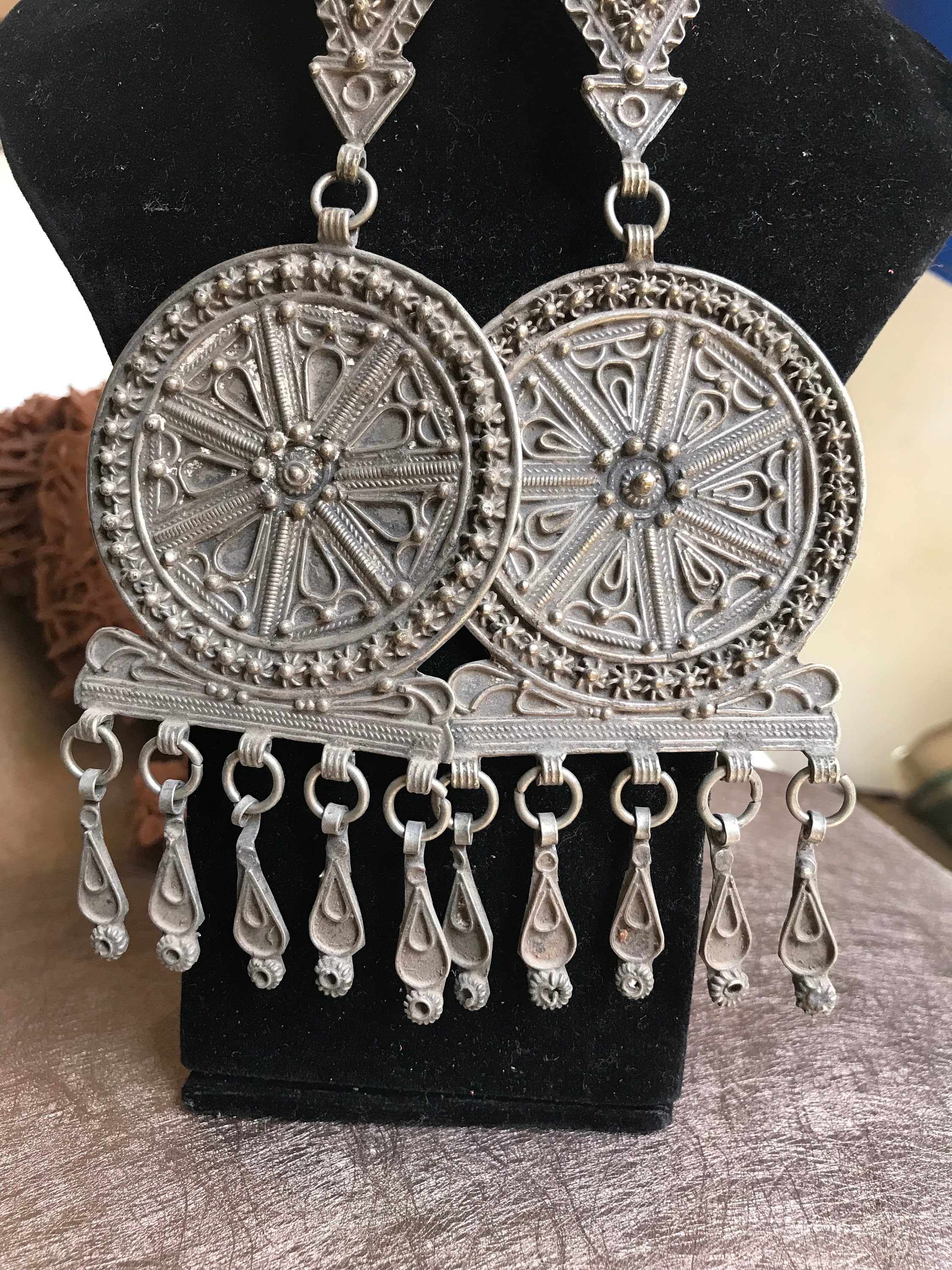 bijoux marocain ancienne fibule argent marocain,paire de bijoux berbère ...