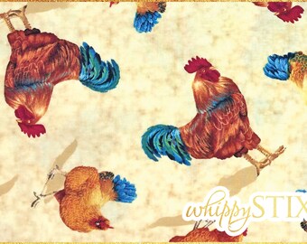 Rooster fabric | Etsy
