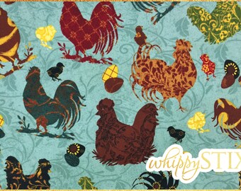 Rooster fabric | Etsy