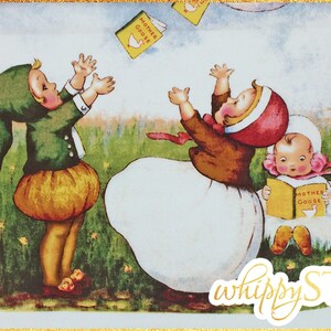 Mother Goose Fabric Panel by the Vintage Workshop for Red Rooster ...