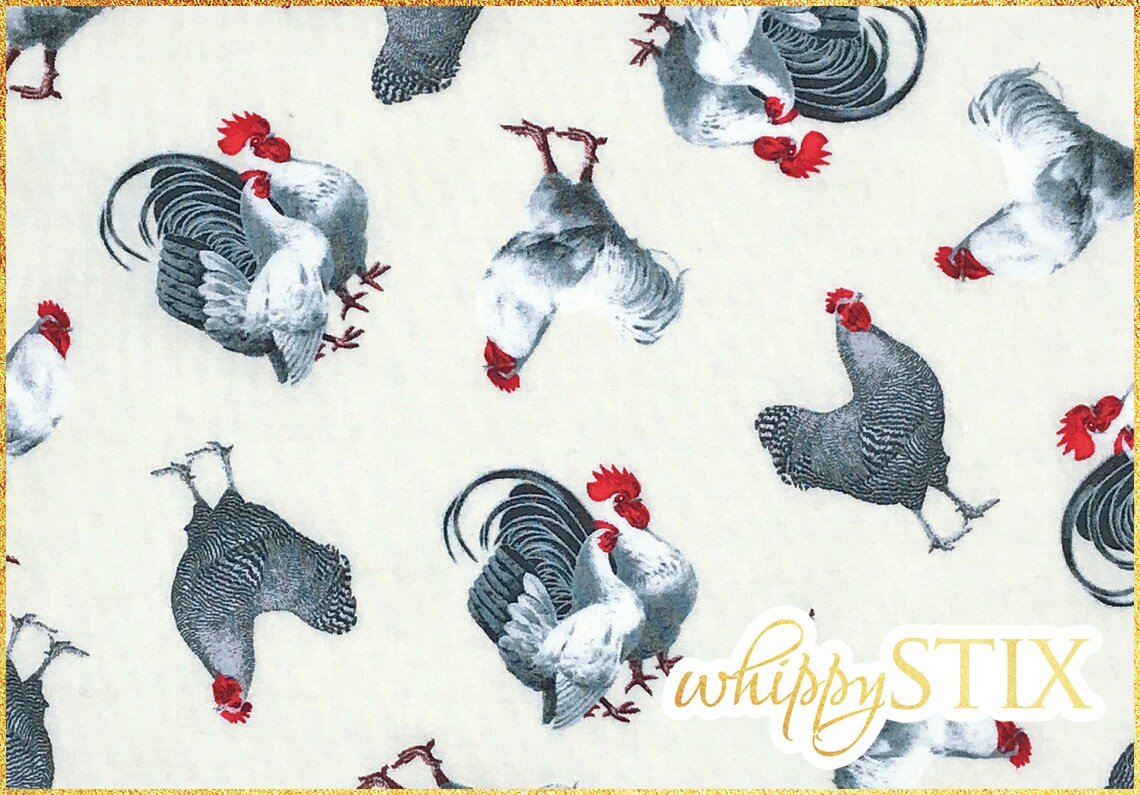 Rooster Fabric by the Yard Fabric the Saturday Evening Post | Etsy