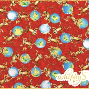 Monkey Fabric by the Yard, Animals Around the World Lisa Mccue ...