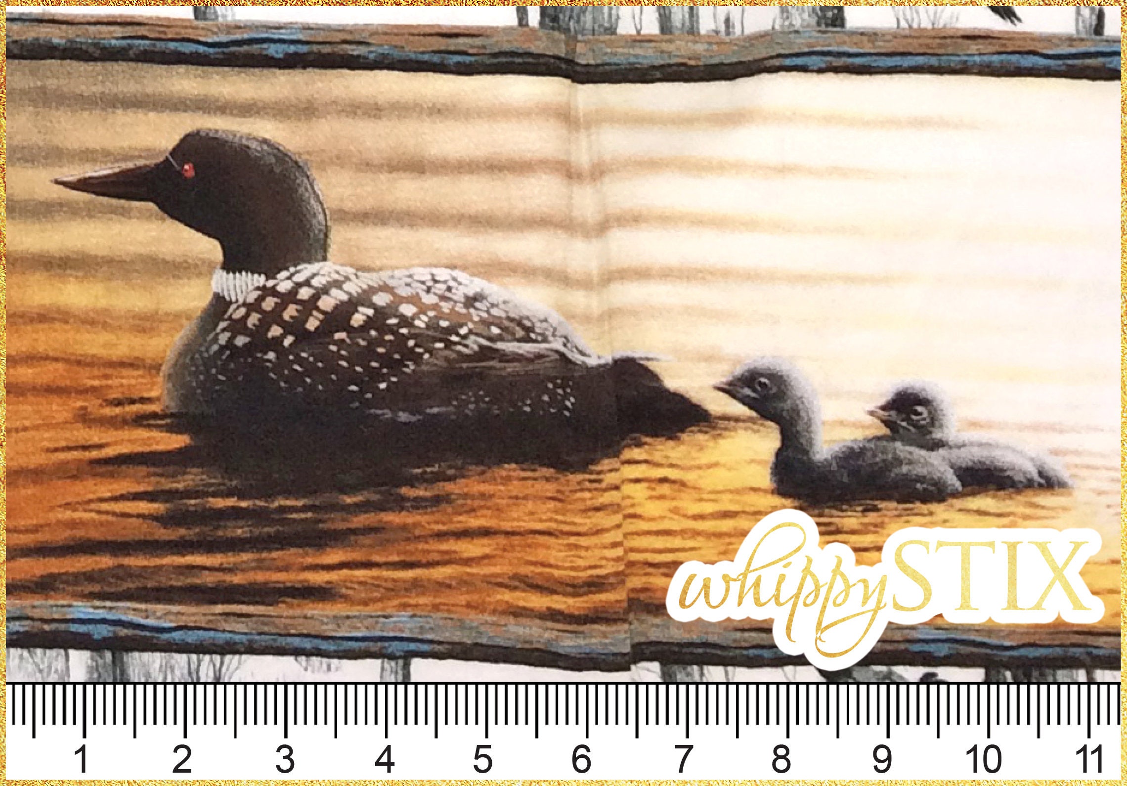 Loon Fabric by the Panel, Pride of the Lake by Kevin Daniel Wilmington ...