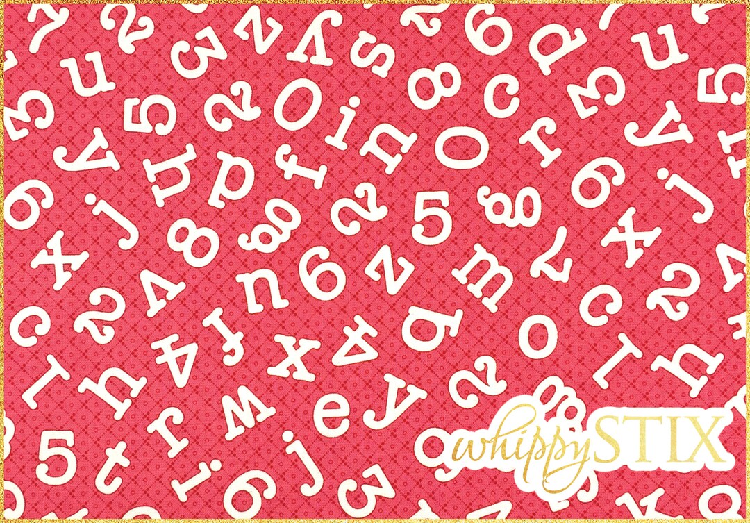 Alphabet Fabric by the Yard, Homeschool LB Krueger Windham Fabrics ...