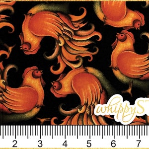 Rooster Fabric by the Yard, Country Charm by Angela Anderson for ...
