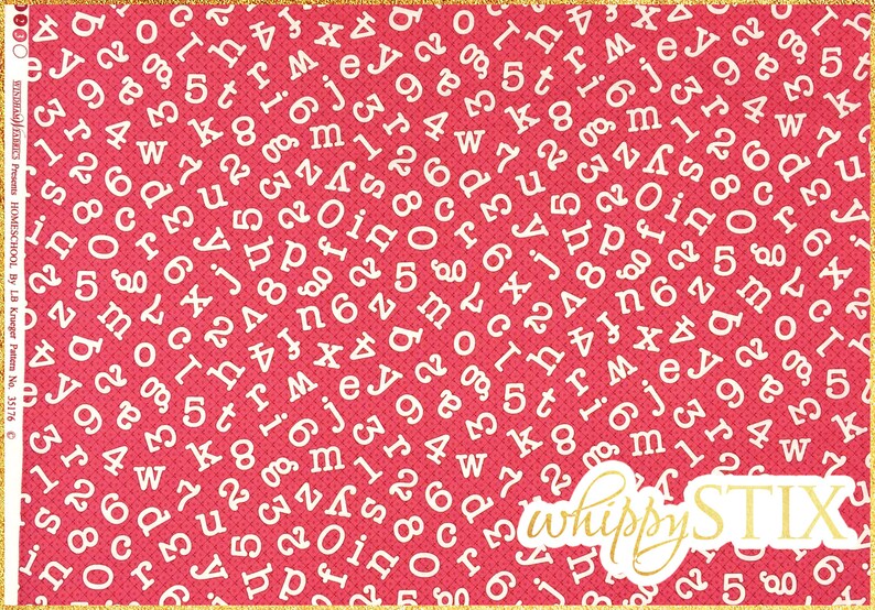 Alphabet Fabric by the Yard, Homeschool LB Krueger Windham Fabrics ...