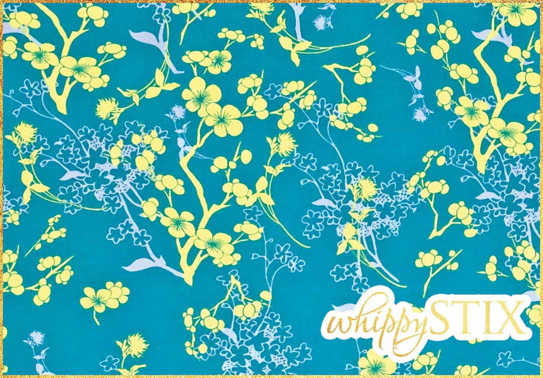 Turquoise Floral Fabric by the Yard, Splendid Collection by Art Gallery ...